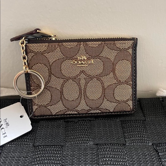 Coach | Accessories | Coach Mini Skinny Id Case Signature Canvas | Poshmark